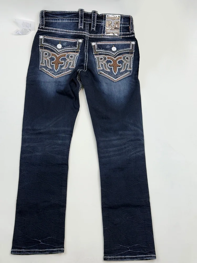 ROCKREVIVAL EDGAR STRAIGHT JEANS