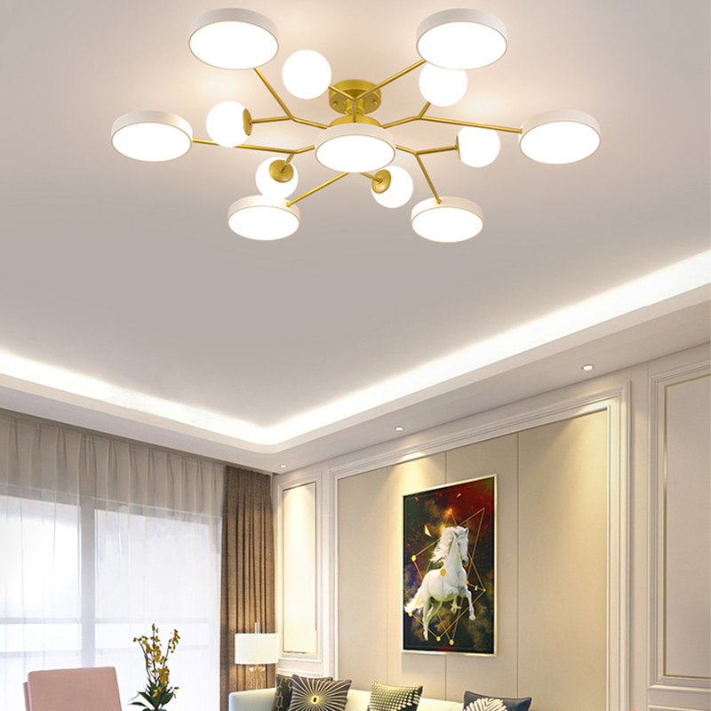 Modern Simple Living Room Lamp Light Luxury Atmosphere Bedroom Ceiling ...