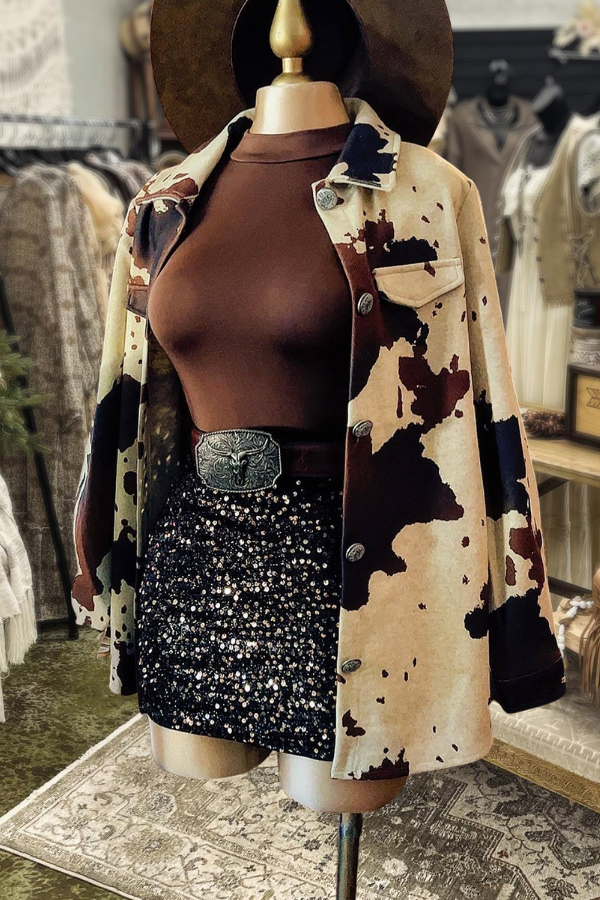 Cow Print Jacket