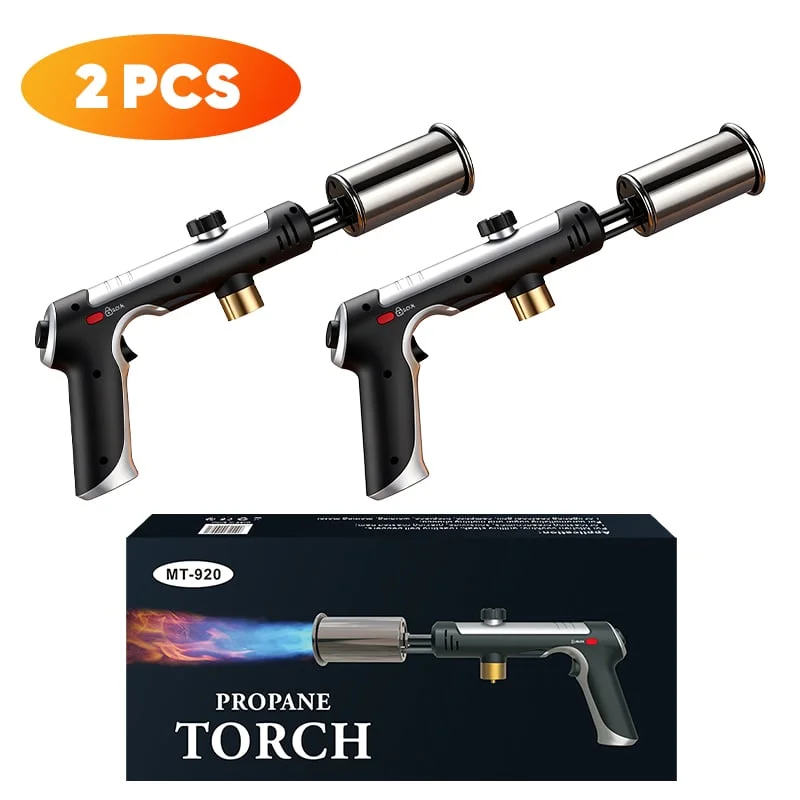 Saker® Propane Torch with Max Flame Button, Triple Safety Guard Blow ...