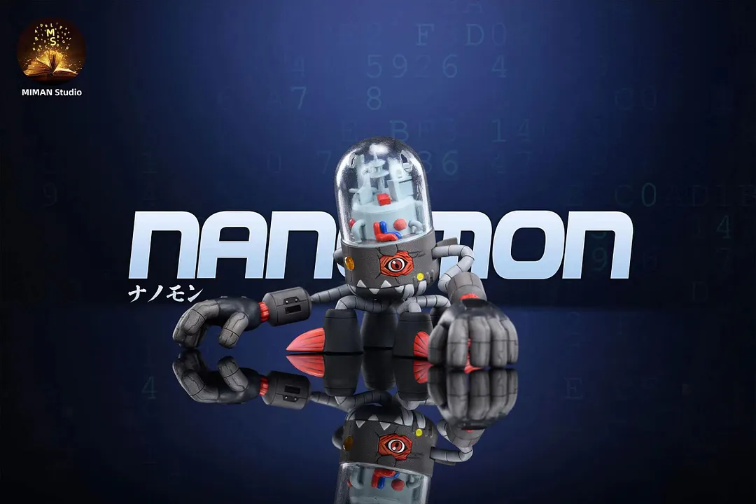 Waru Monzaemon & Hagurumon & Nanomon - Digimon Resin Statue - MIMAN ...