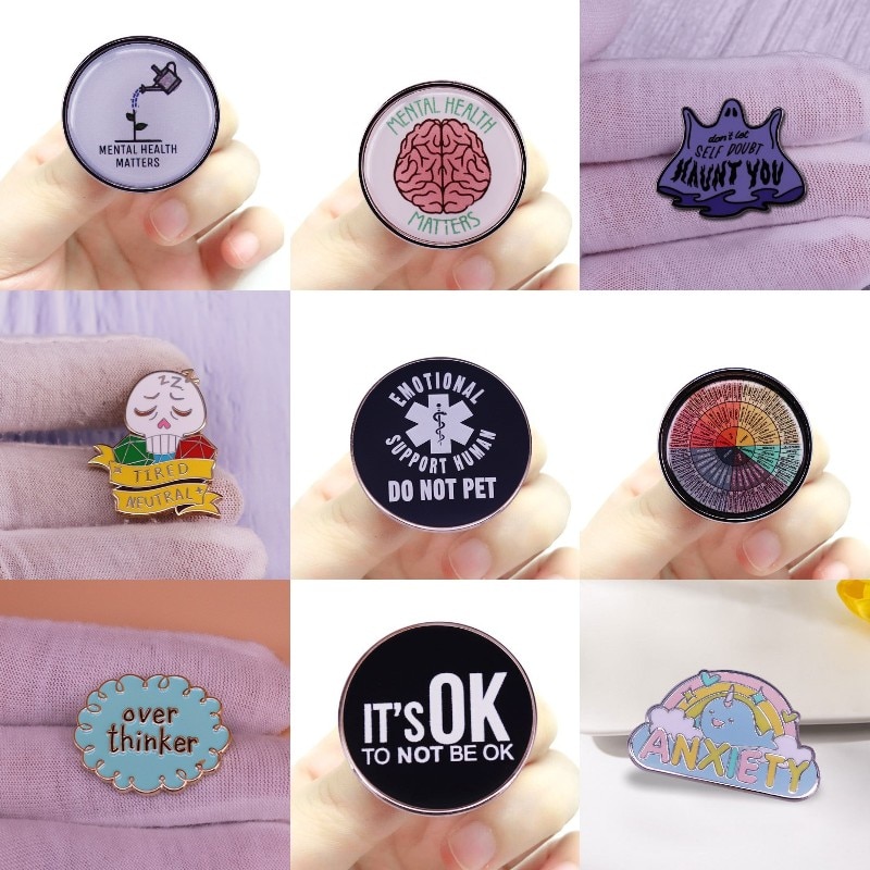 It Is Ok Not To Be Ok Enamel Pin Mental Health Awareness Badge ...