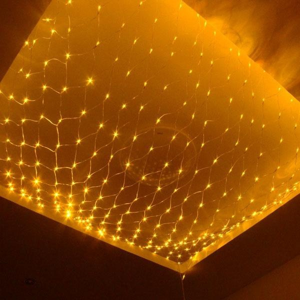 FineGina 192/144/96LEDs Network Lights Patio Waterproof Flashing Net ...