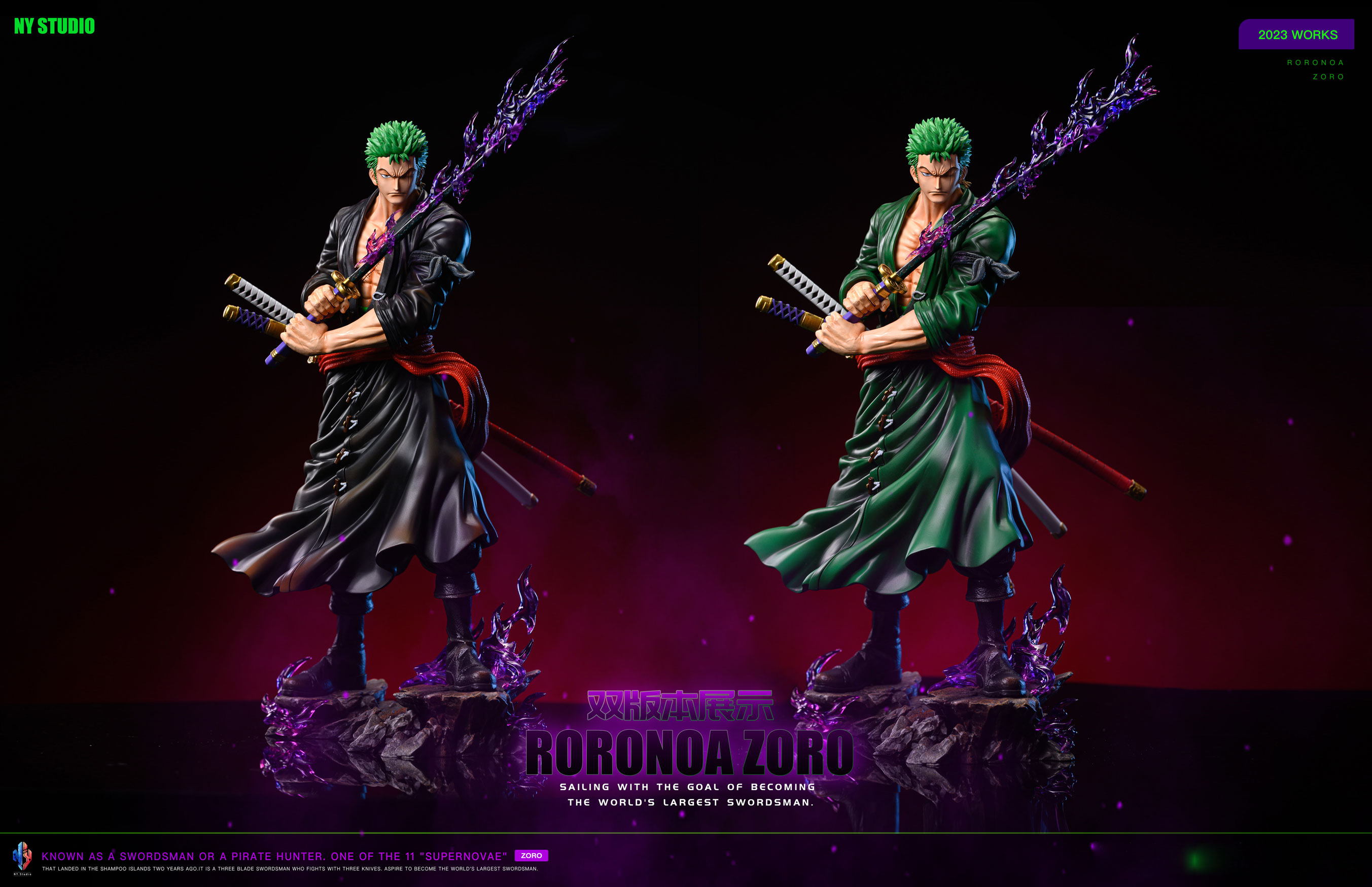 POP Scale Roronoa Zoro - ONE PIECE Resin Statue - NY Studio [Pre-Order]