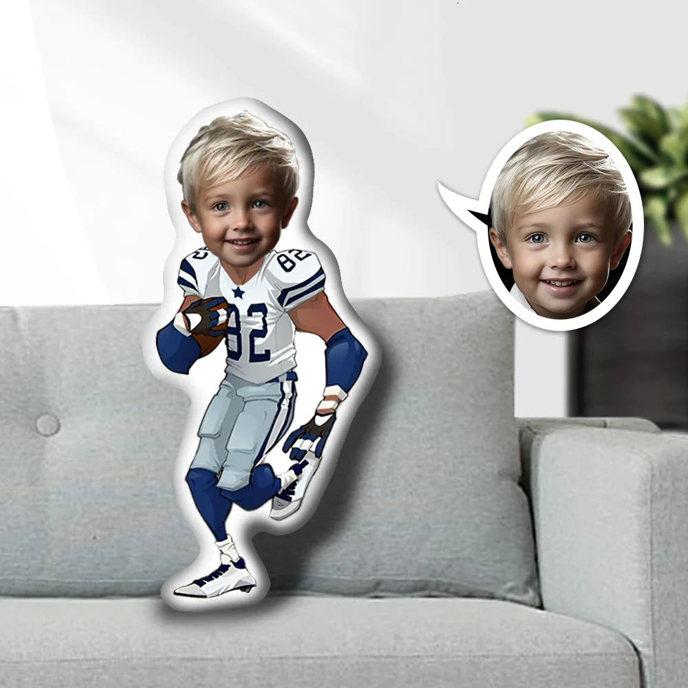 Custom Photo Face Pillow NFL Football Dallas Cowboys Face Pillow, Face ...