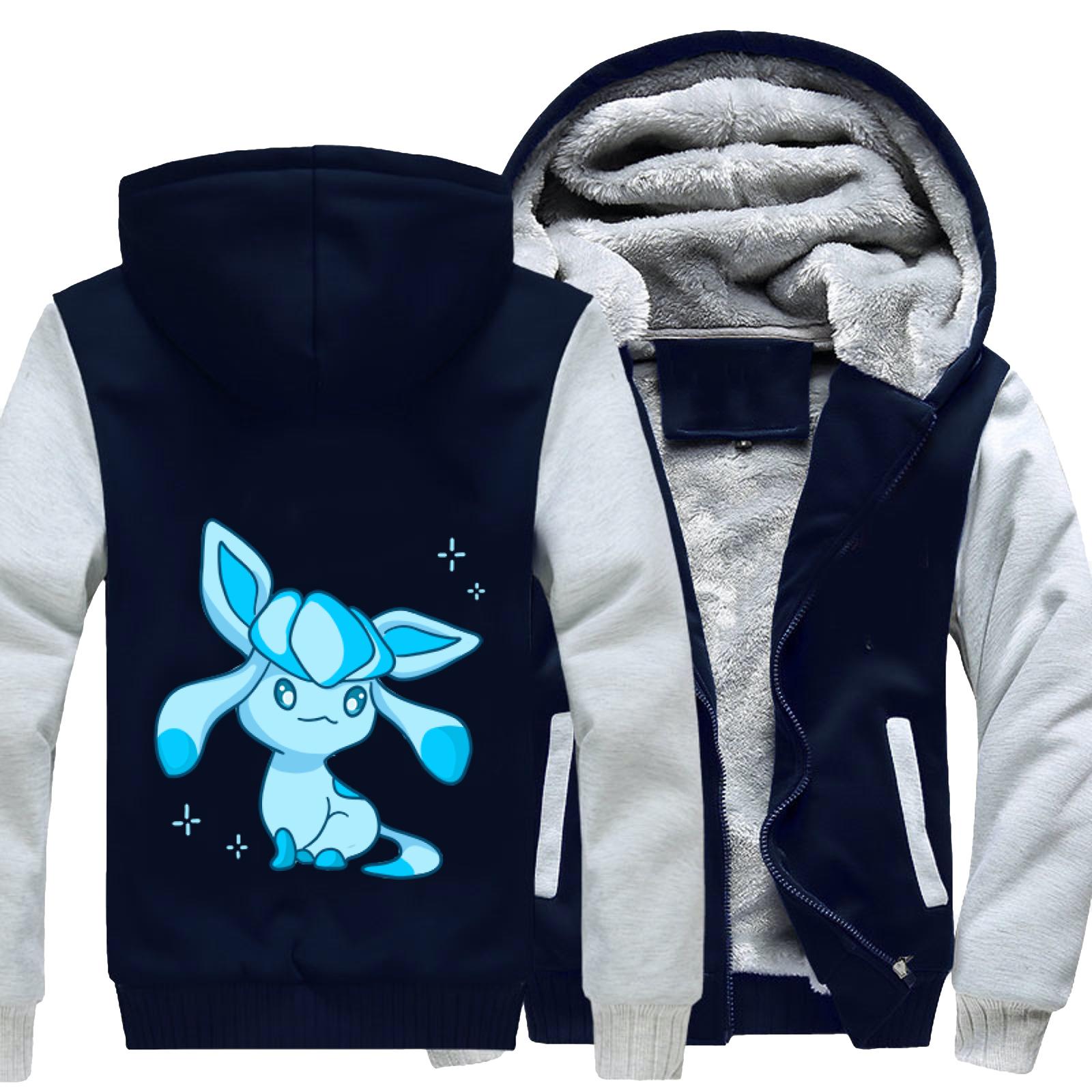 Baby Ice Eevee Glaceon, Pokemon Fleece Jacket