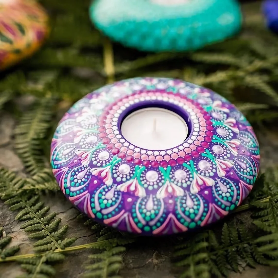 Mandala Circle Silicone Template