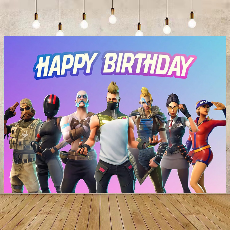 Shop Affordable Fortnite Video Game Happy Birthday Vinyl Party Backdrop