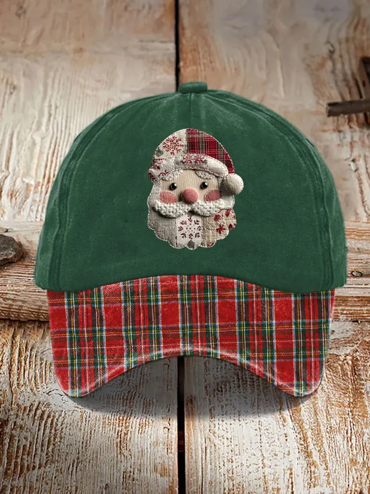 Plaid Santa Claus Gender-neutral Hats