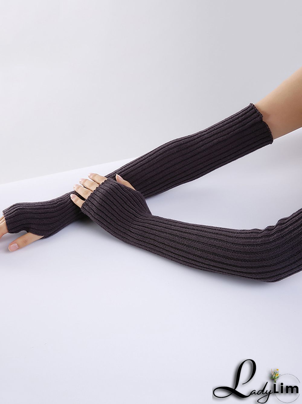Original 9 Colors Striped Knitted Sleevelet - Ladylim