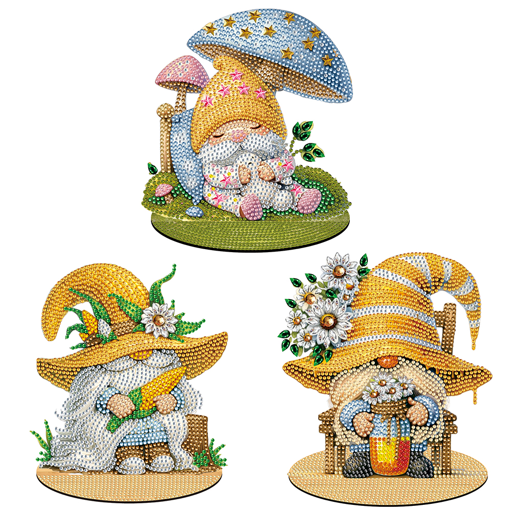 Gnome Special Shape Single Side Diamond Tabletop Decor