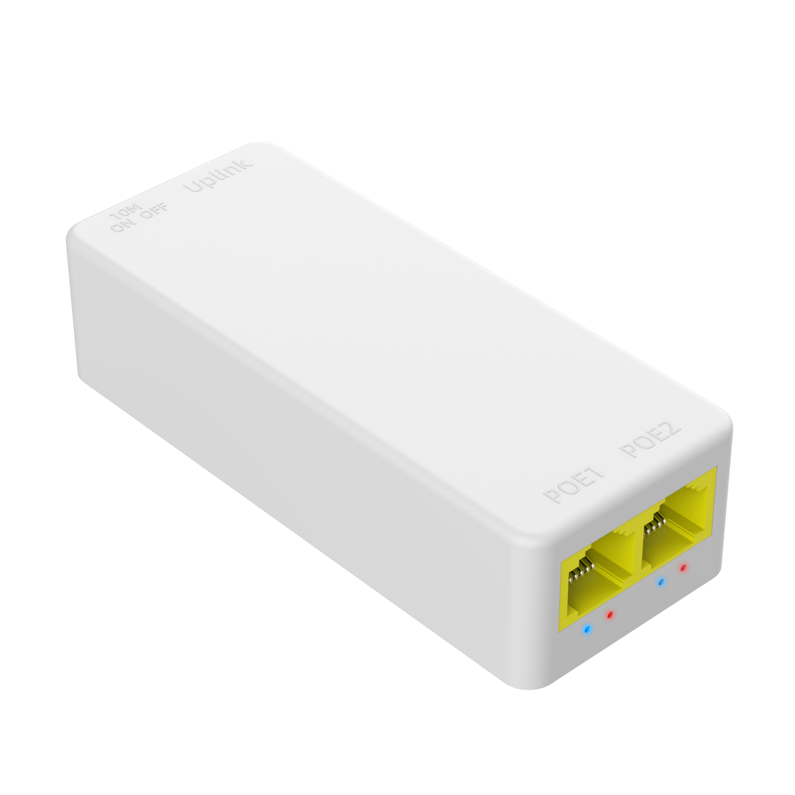 SODOLA 2 Port PoE Extender 100Mbps, IEEE 802.3 af/at PoE Repeater, 1 ...