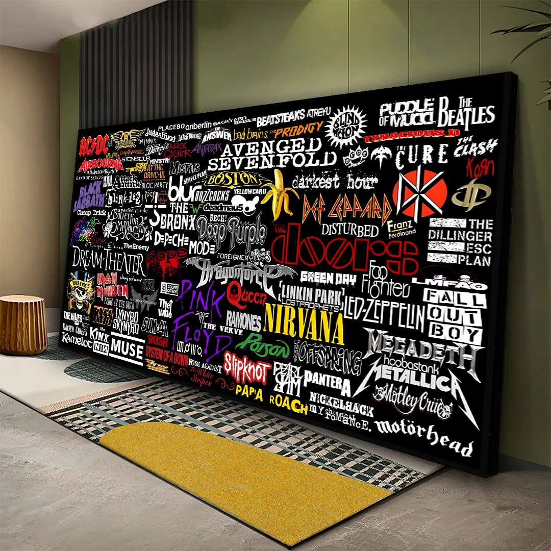 Rock Band Canvas Wall Art