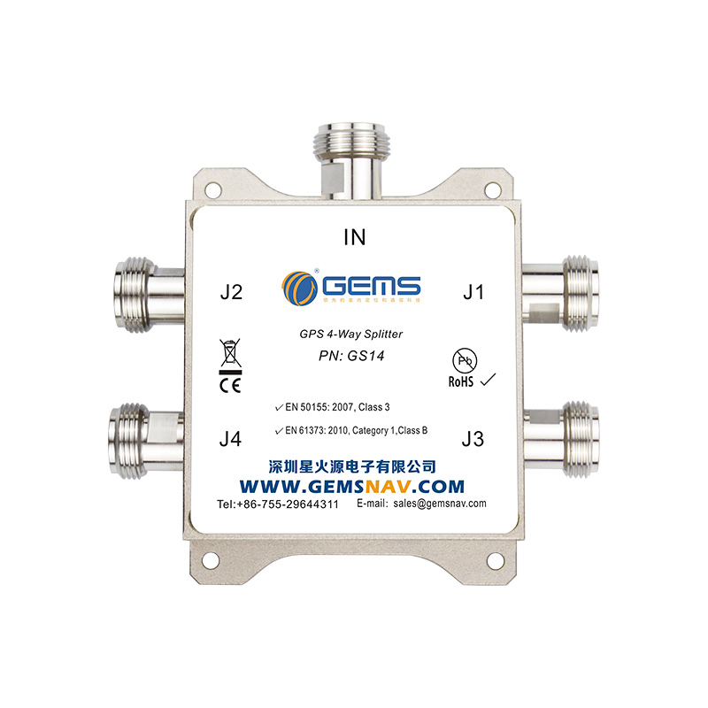 4 Way GPS and GNSS Active Antenna Splitter GS14 | GS14i