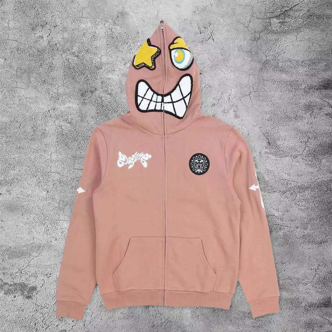 Full Zip Up Hoodie | Zip Up Hoodie Sweatshirt Oversized Streetwear Long ...