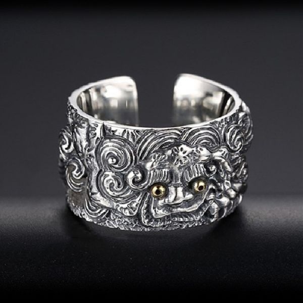 Sterling Silver Vintage Ethnic Pixie Ring