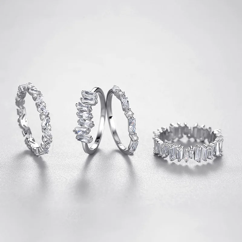 Irregular Sugar Cube Full Diamond Ring