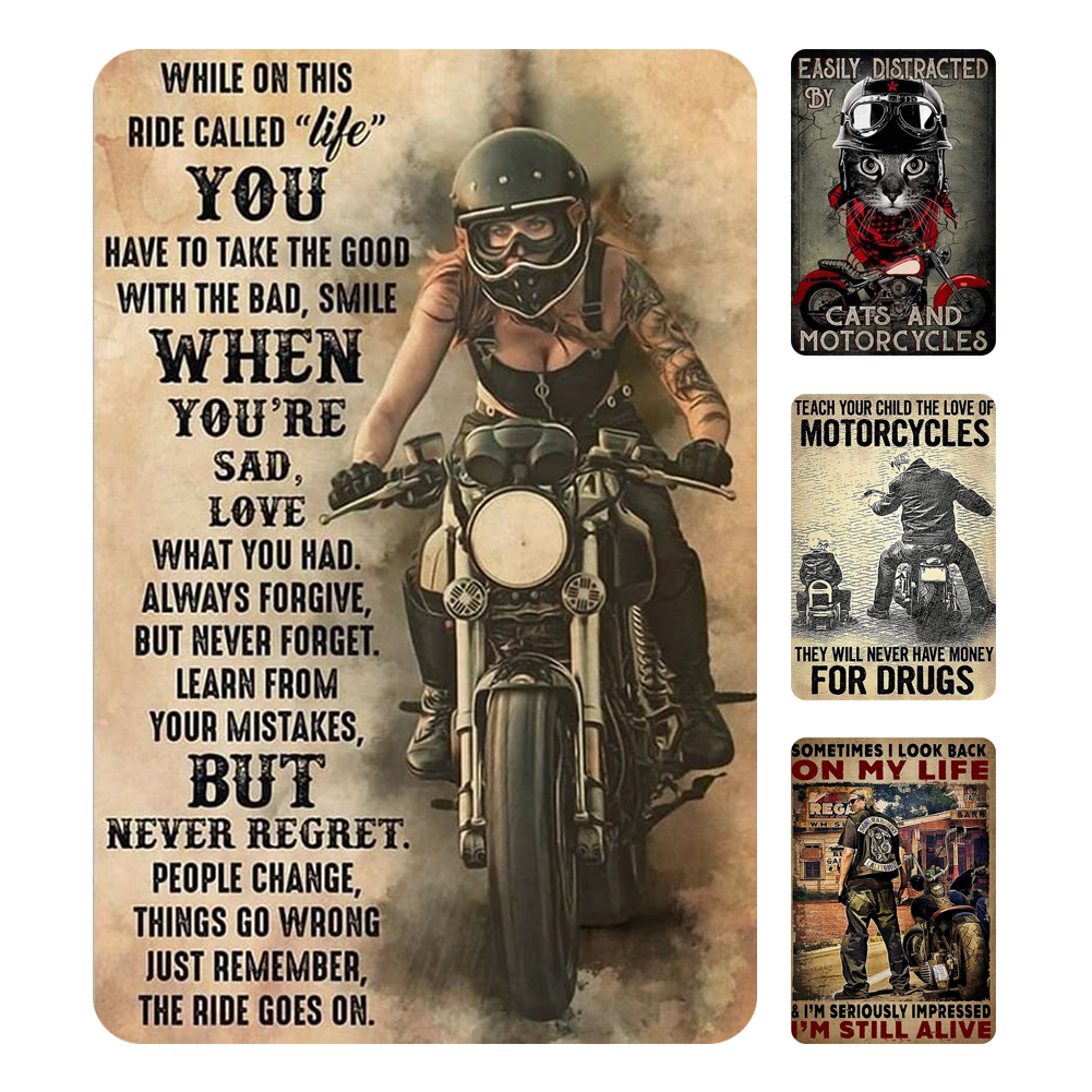 (Multi Style)Motorcycle - Vintage Metal Signs - 20*30cm/30*40cm