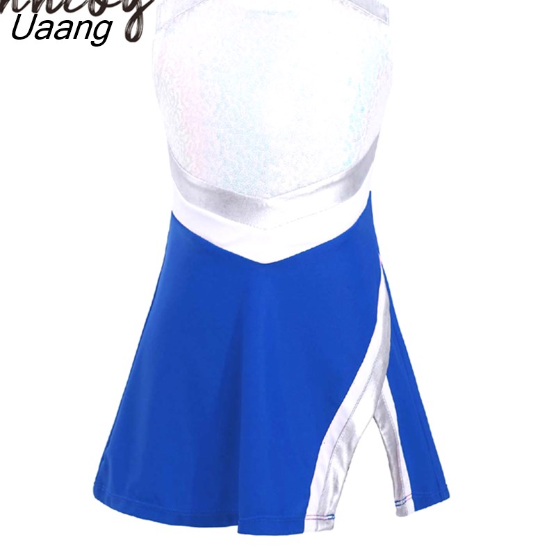 Uaang Girls Cheer Leader Cheerleading Costumes Uniforms Shiny Sequins ...
