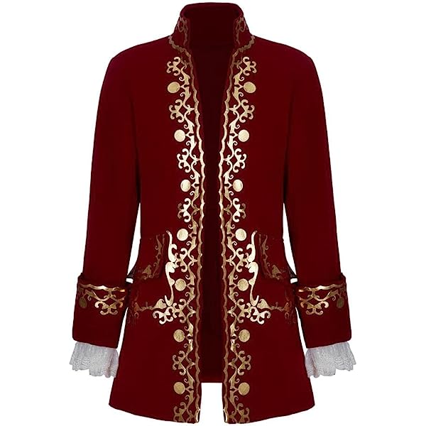 Men's Vintage Tailcoat Jacket 18th Century Colonial Military Tailcoat ...