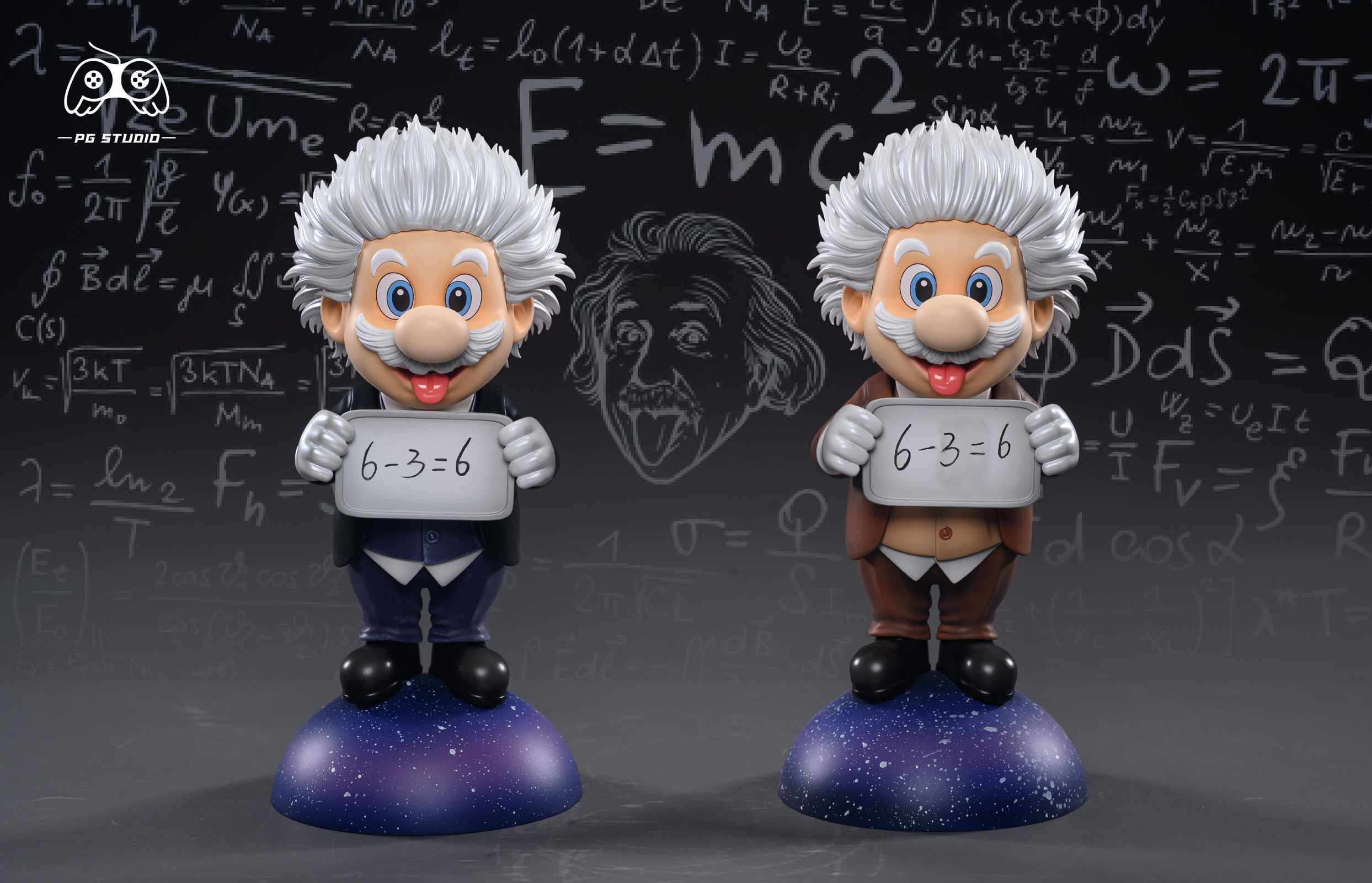 Albert Einstein Cosplay Mario - Super Mario Resin Statue - PG Studio