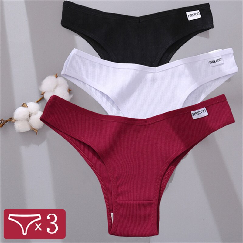 Uaang Women Cotton Panties Lingerie Sexy Low Rise Brazil Underpants ...