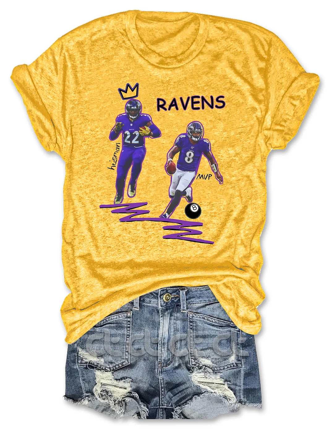 Ravens Lamar Jackson And Derrick Henry T-Shirt