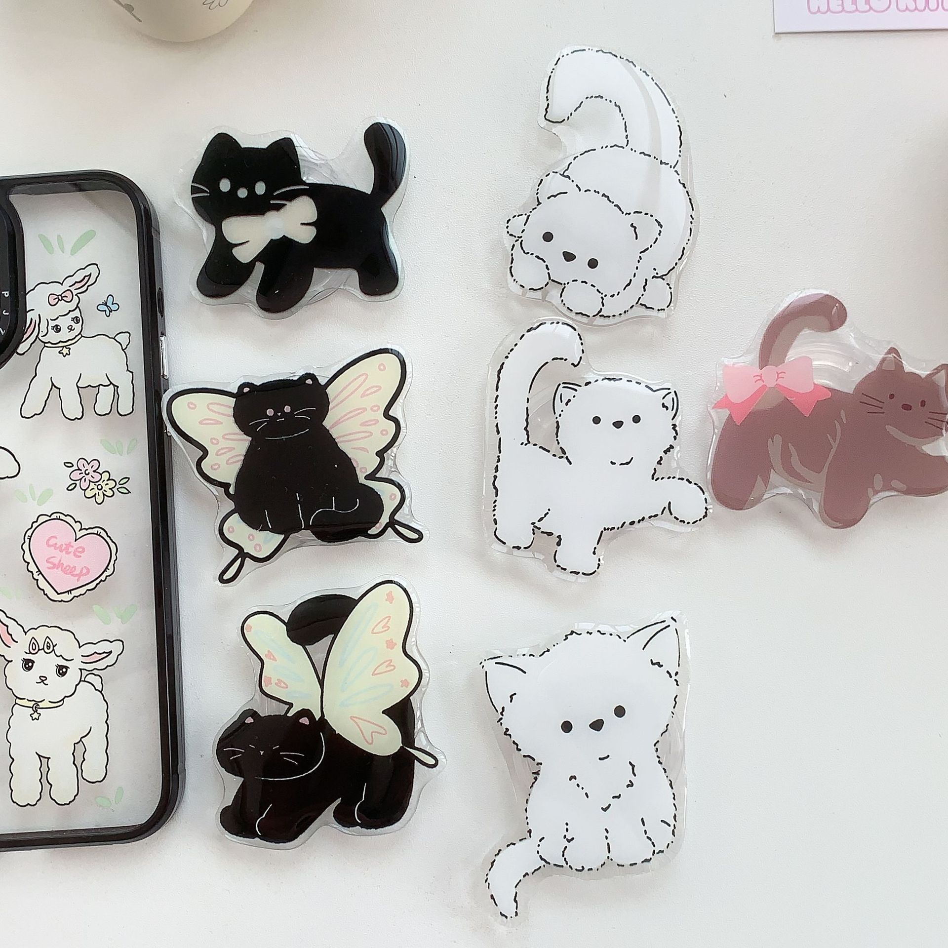 Cute Cat Bow Phone Holder