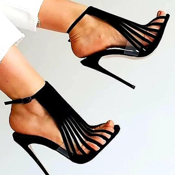 Multi Strap Adjustable Buckle Stiletto Heels