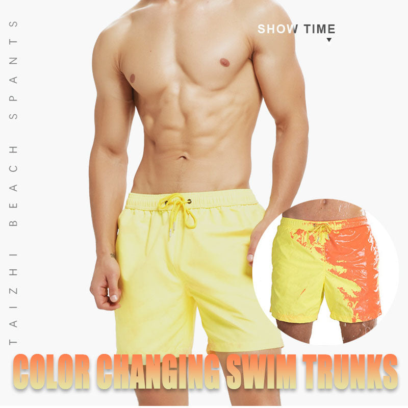 Color Changing Swim Trunks for Men Novelty Fun Color Changing Shorts