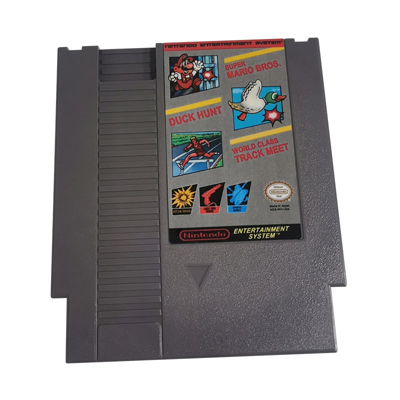 8 Bit NES Game Card - Super Mario Bros. + Duck Hunt + World Class TRACK ...