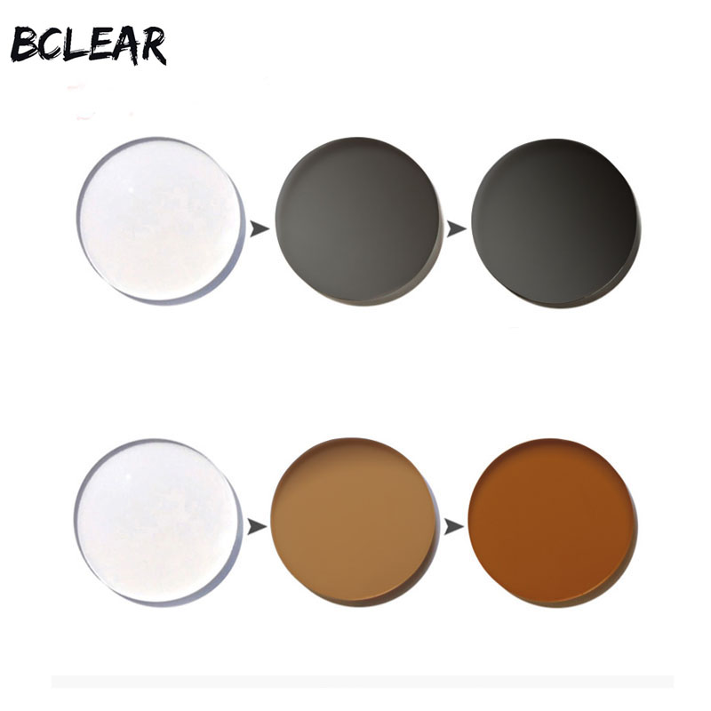 BCLEAR 1.61 Index Aspheric Photochromic Sun Lenses Sun with Degree ...