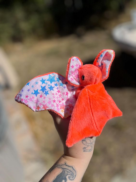 DIY Bat Plush Toy Template + Instructions