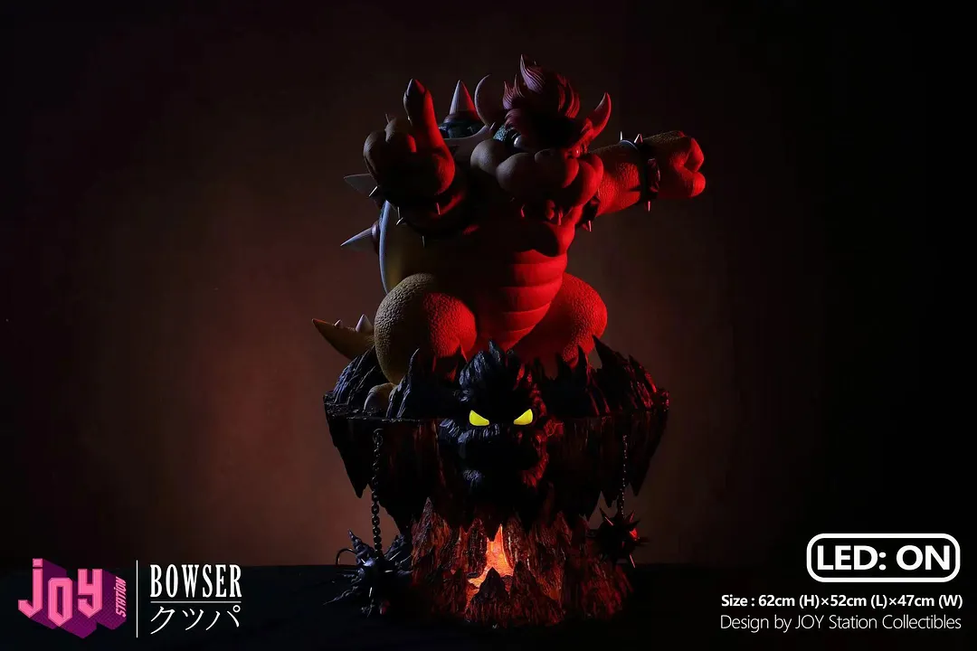 Bowser With LED - Super Mario Resin Statue - Joy Station Collection [In ...