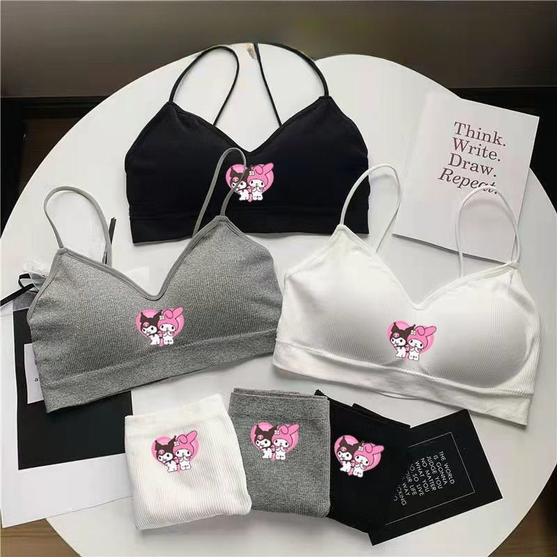 Melo and Kuro Besties Bra Panties Set KI214