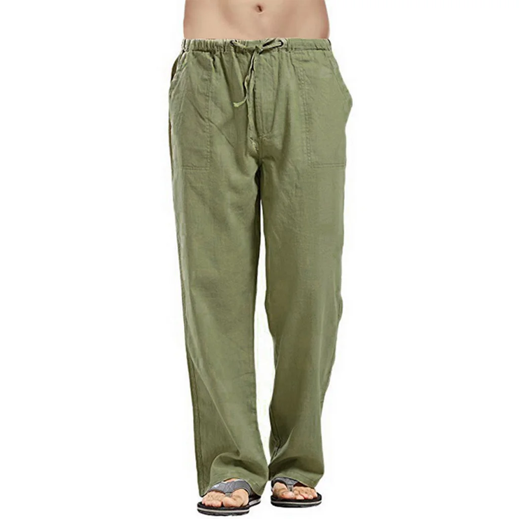 Men's Business Casual Linen Pants
