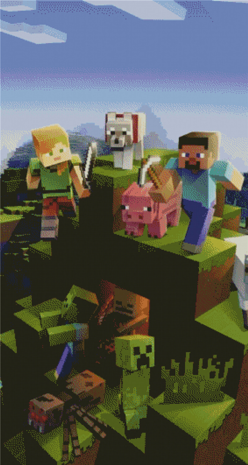 Full Round/Square Diamond Painting Kits | minecraft building blocks