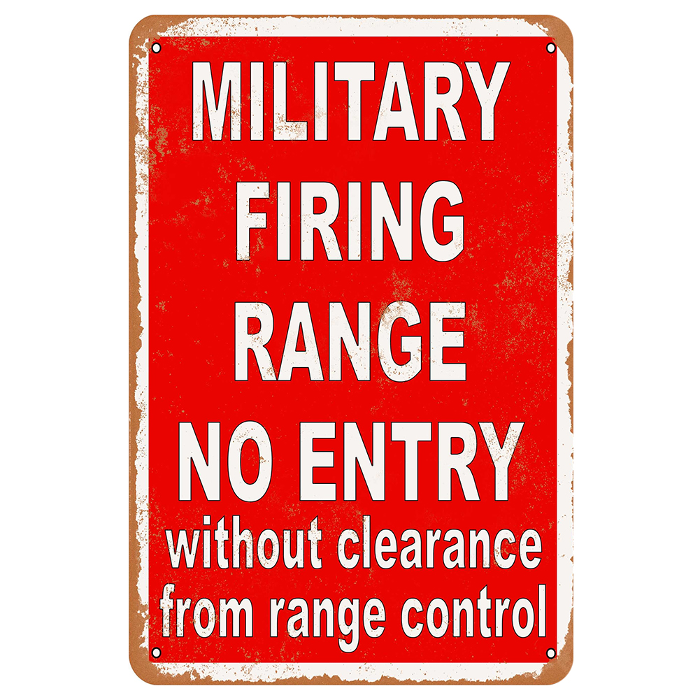 Military Shooting Ranges Off-limits - Metal Tin Signs(8*12Inch/12*16Inch)