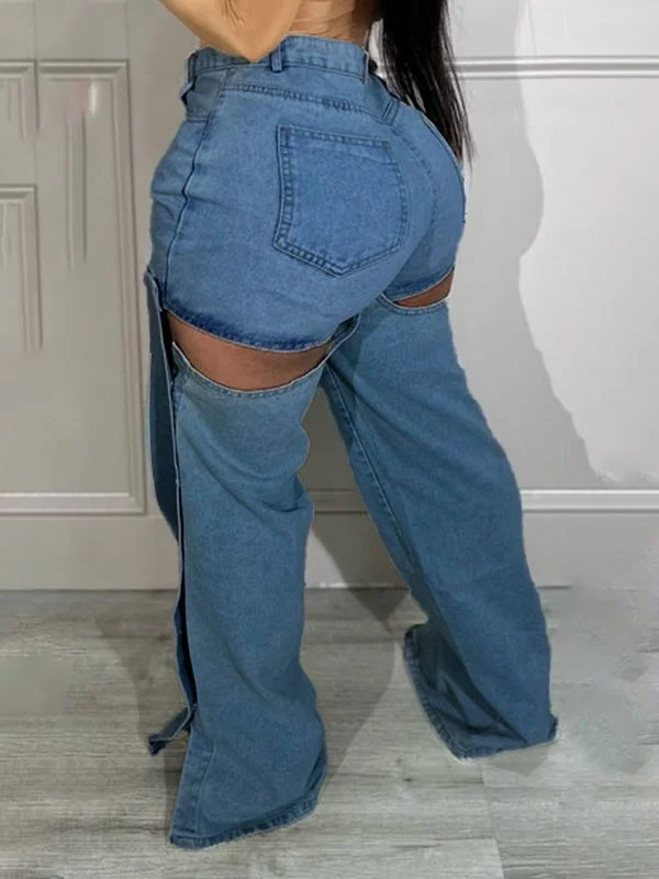Snap Detachable Jeans