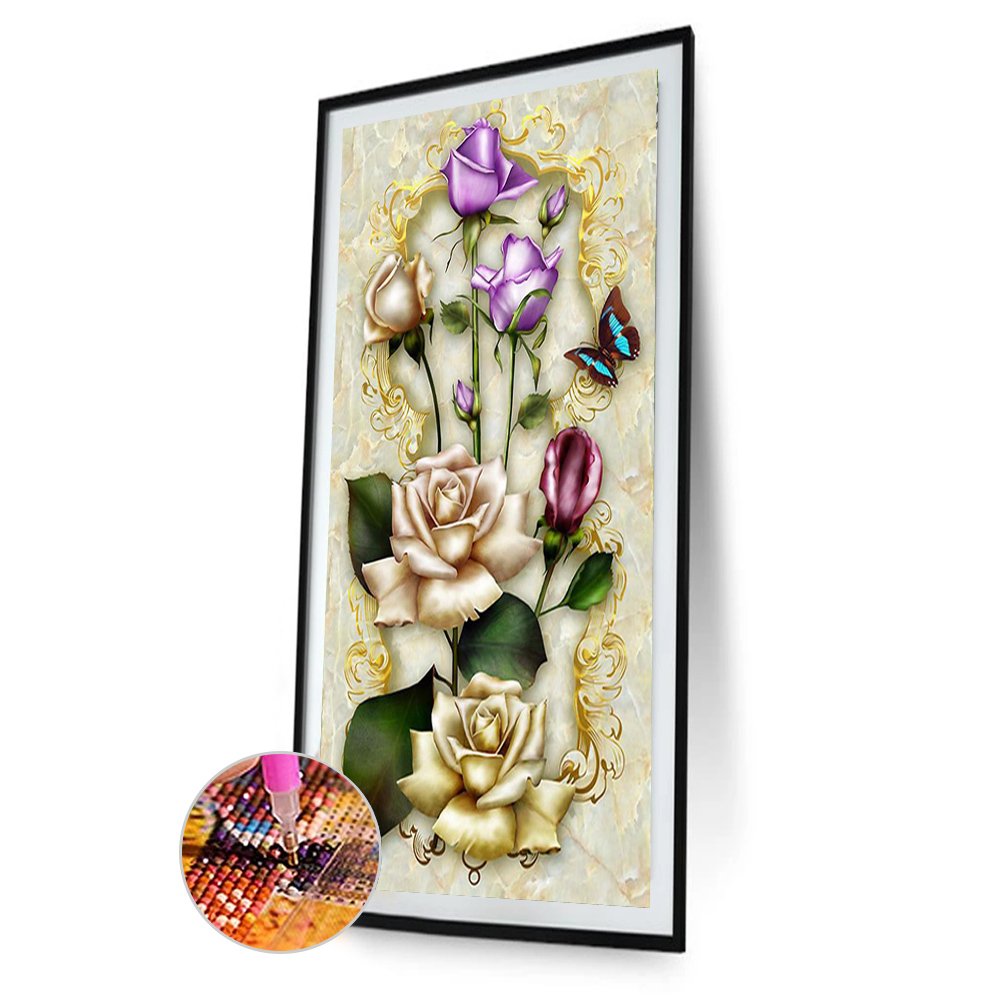 Rose Flower full round or square drill diamond painting