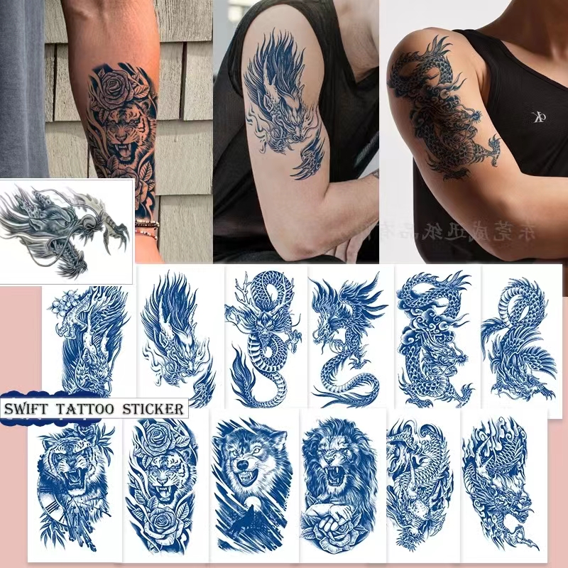 Arm Semi-permanent Tattoo Sticker (2 Sheets)