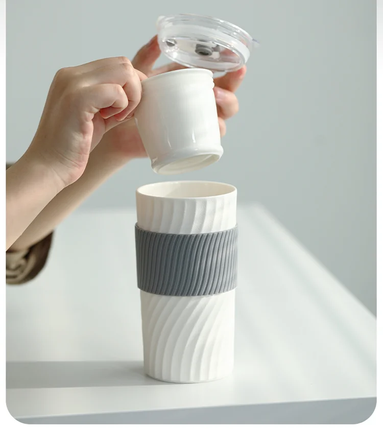 Creative Threaded Ceramic Mugs