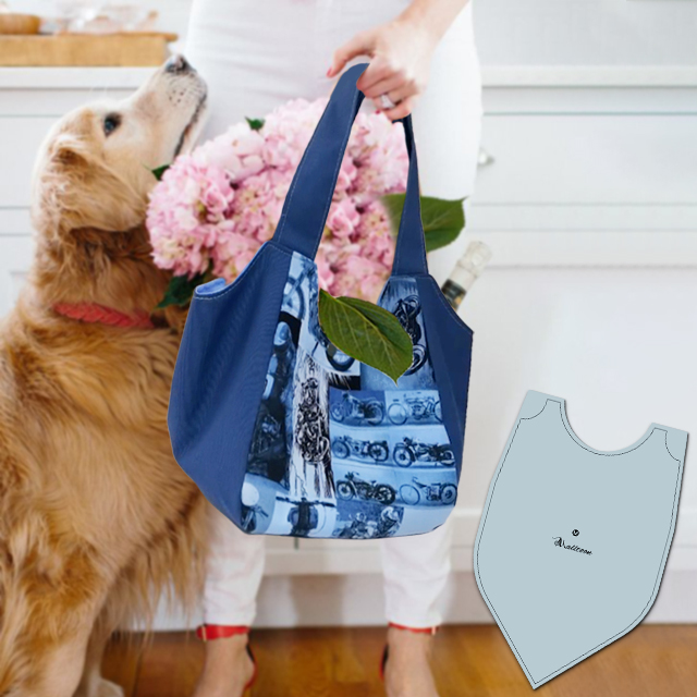 DIY Cloth Cloth Tote Bag Sewing Template & Instructions