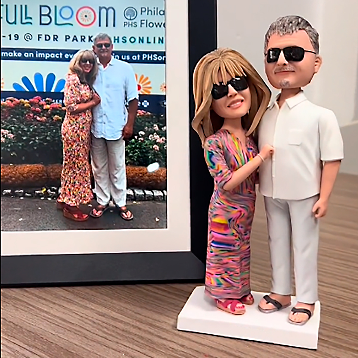 Fully Customizable Couple Bobbleheads, The Colourful Eternal Life