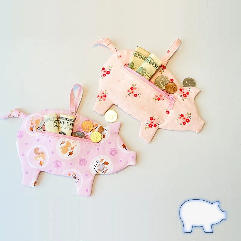 DIY Cute Piggy Banks Template Set-With Instructions