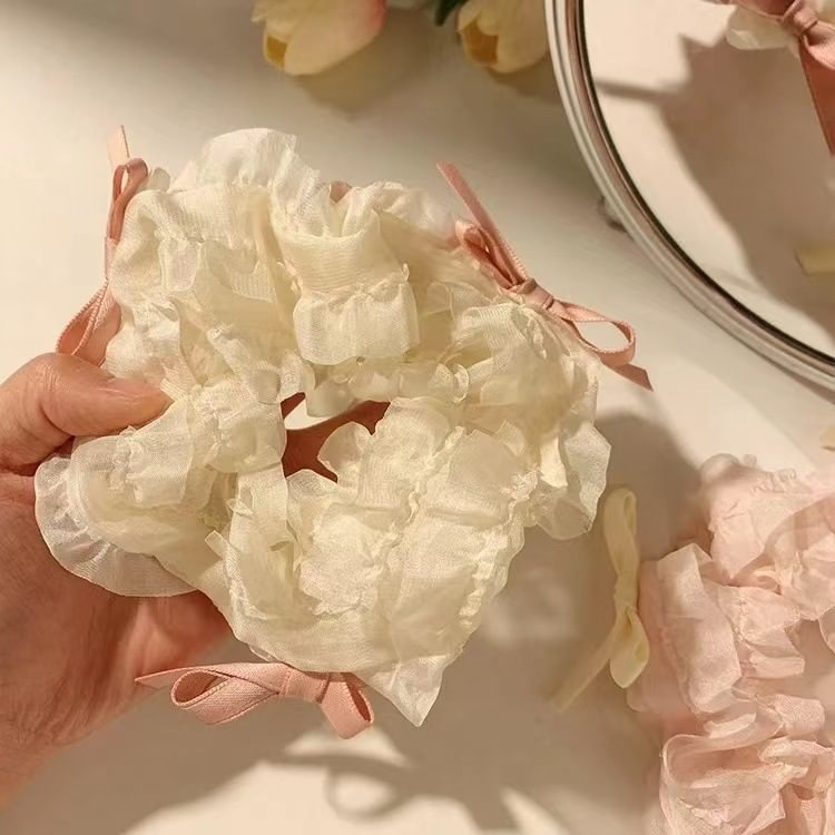 LOLITA LACE BOW SCRUNCHIES (2 PCS)