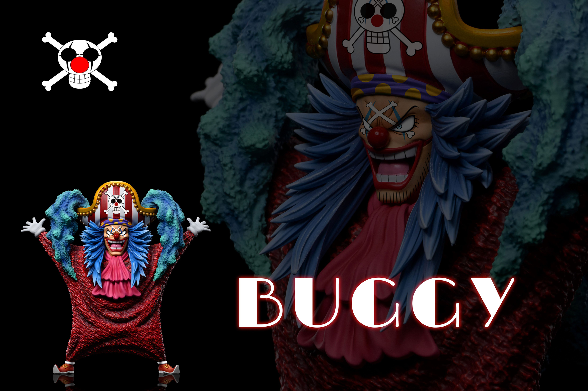 Cross Guild Series 006 Four Emperors Buggy - ONE PIECE Resin Statue - A ...