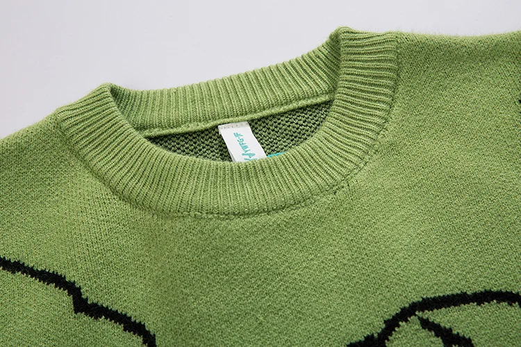 CUTE DINOSAUR KNIT PULLOVER SWEATER