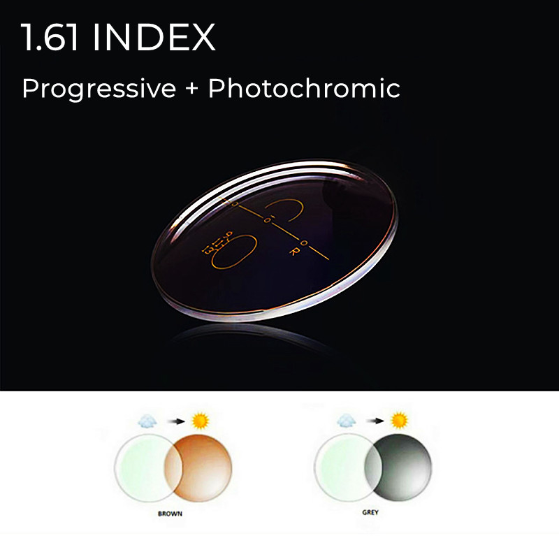 Progressive Photochromic Lenses 1.61 Index Free Form Multi Focal Change ...