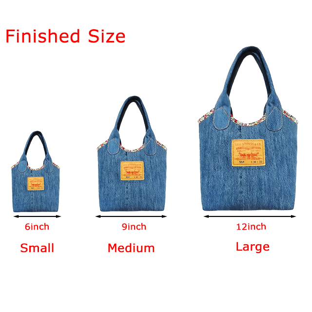 Sewing Tote Bag Template & Instructions